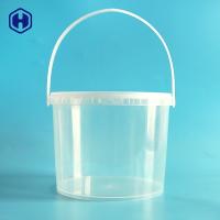 China 3L Single Handle IML Plastic Bucket with PP Round Cover for Yogurt Packaging ø188mm × 145mm for sale
