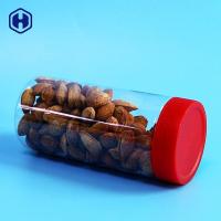 China Clear Empty Round Wide Mouth Plastic Jars Dried Nuts Cashew Packing for sale