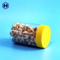 China Transparent Leak Proof Plastic Jar  Screw Lid Round Plastic Canisters for sale