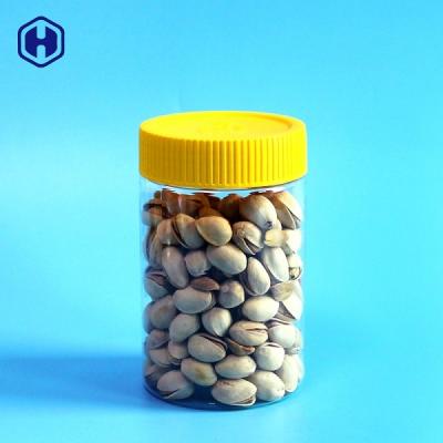 China Transparent Leak Proof Plastic Jar  Screw Lid Round Plastic Canisters for sale