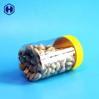 China Transparent Leak Proof Plastic Jar  Screw Lid Round Plastic Canisters for sale