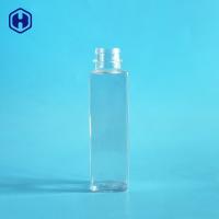 China 150ml Square Recyclable PET Sauce Bottle with Screw Lid - 142mm Height, Food Grade Plastic Container for sale