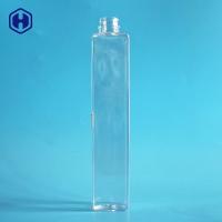 China 450ml Square PET Plastic Bottles with Screw Lids - 15oz Clear Food Grade Containers for sale