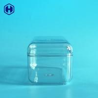 China 145x76x71mm PET Plastic Storage Box with 480ml Capacity - Food Grade Clear Cookie Container for sale