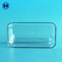China 145x76x71mm PET Plastic Storage Box with 480ml Capacity - Food Grade Clear Cookie Container for sale