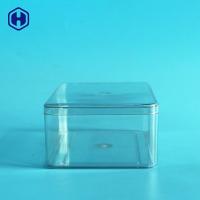 China Recyclable Square PET Packaging Box 500ml Capacity with Lid - BPA Free Food Grade Plastic Container for sale