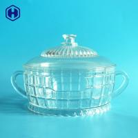 China 45oz Clear Plastic PET Food Storage Container 1400ml Capacity with Customizable Dimensions 229x178x138mm for sale