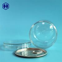 China 16OZ 500ML Clear Plastic Cans with Screw Lid and Aluminium EOE Top - Food Grade PET Containers for sale