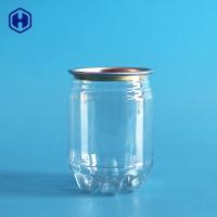 China Transparent PET Plastic Soda Cans 8OZ 250ml with Aluminum SOT/RPT Lids - Food Grade Beverage Packaging for sale