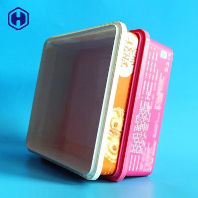 China Microwavable IML Plastic Food Container 25.7x21.3x6.9cm with 2600ml Capacity - Food Grade PP Material for sale