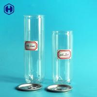 China Transparent Plastic Soda Cans 250ML 330ML PET Beverage Containers with Airtight Sealing for sale