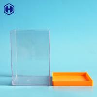 China Square PET Food Grade Plastic Container 410ml 75x65x106mm for Dry Nuts and Herbs Packaging with SGS FDA Certification for sale