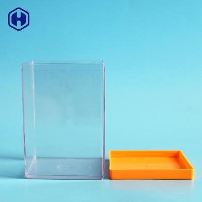 China Square PET Food Grade Plastic Container 410ml 75x65x106mm for Dry Nuts and Herbs Packaging with SGS FDA Certification for sale