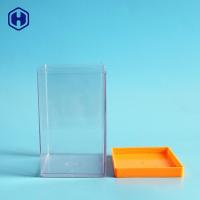 China Square PET Food Grade Plastic Container 410ml 75x65x106mm for Dry Nuts and Herbs Packaging with SGS FDA Certification for sale