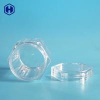 China Transparent PS Food Grade Plastic Jars Recyclable Food Sample Containers for sale