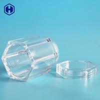 China Transparent PS Food Grade Plastic Jars Recyclable Food Sample Containers for sale