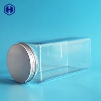 China 811ML Square Wide Mouth Plastic Jars with Aluminum Screw Lids - 27OZ Food Grade PET Containers for Leak-Proof Storage for sale