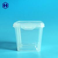 China Easy Lock Square Food Packaging Plastic Container 530ML 18OZ with PP Food Grade Material 107x107x94mm Dimensions for sale