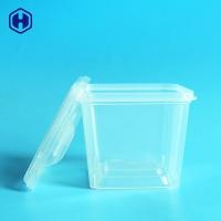 China Easy Lock Square Food Packaging Plastic Container 530ML 18OZ with PP Food Grade Material 107x107x94mm Dimensions for sale