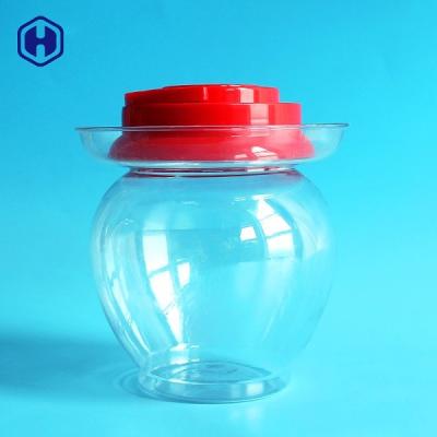 China Food Grade PET Plastic Pickle Jar 1080ML Leak Proof Air Hole Cap Container for sale