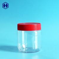 China Small Size Leak Proof Plastic Jars With Red Screw Top Fully Airtight for sale