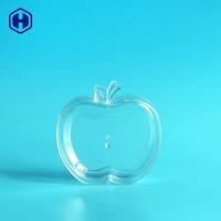 China Clear Apple Shape PS Plastic Packaging Box 90x90x19mm 60ml Capacity Food Grade Storage Container for sale