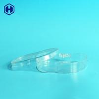 China Clear Apple Shape PS Plastic Packaging Box 90x90x19mm 60ml Capacity Food Grade Storage Container for sale