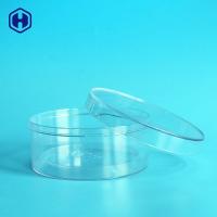 China Clear Round Food Grade PS Plastic Containers 250ml 104mm Diameter for Biscuits Cookies Packaging for sale