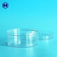 China Clear Round Food Grade PS Plastic Containers 250ml 104mm Diameter for Biscuits Cookies Packaging for sale