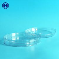 China 150ml Clear Round Plastic Food Container - PET Material, 128mm Diameter, Stackable Storage Box for Candy & Cookies for sale