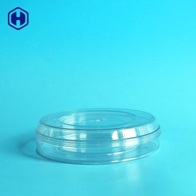 China 150ml Clear Round Plastic Food Container - PET Material, 128mm Diameter, Stackable Storage Box for Candy & Cookies for sale