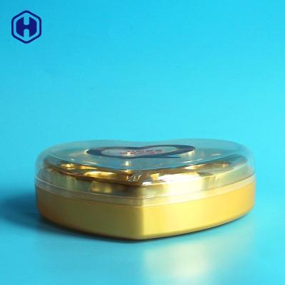 China 230ml Heart Shape Clear Plastic Chocolate Box - Food Grade PS Container 138x120x40mm with Custom Options for sale