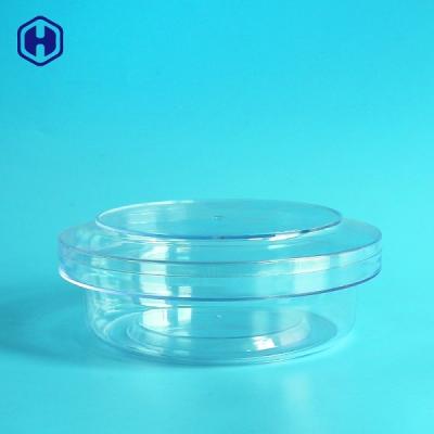 China Clear PS Plastic Containers 500ml 142mm Diameter Round Food Storage Jars with Leak-Proof Design for sale