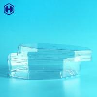 China Octagon Plastic Food Storage Jars 340ml 12oz Clear PS Chocolate Cakes Packaging Containers for sale