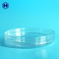 China Embossed Round PET Packaging Box 9oz 250ml Clear Plastic Container for Hot Filling Food Products for sale