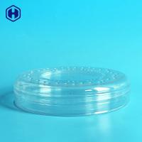 China Embossed Round PET Packaging Box 9oz 250ml Clear Plastic Container for Hot Filling Food Products for sale