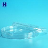 China Embossed Round PET Packaging Box 9oz 250ml Clear Plastic Container for Hot Filling Food Products for sale
