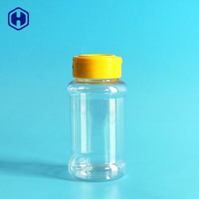 China 160ML 5OZ Clear PET Plastic Spice Containers - 56mm Diameter Food Grade Leak Proof Jars for sale