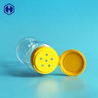 China 160ML 5OZ Clear PET Plastic Spice Containers - 56mm Diameter Food Grade Leak Proof Jars for sale