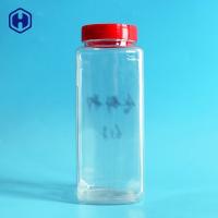 China 880ml 29oz Square PET Spice Jars with Butterfly Screw Cover - Clear Food Grade Containers for Powder Storage for sale