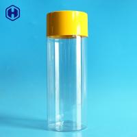 China Cylinder Plastic Biscuit Containers With Screw On Lids Sturdy Non Spill for sale