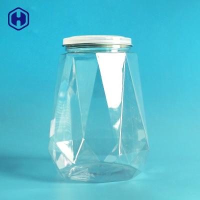 China Clear PET Plastic Cans 1630ml Reusable Transparent Cylinder Container for Food Packaging for sale
