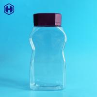 China 820ml Transparent PET Coffee Bean Jar - Leak Proof Plastic Food Container with 94x68x185mm Dimensions for sale