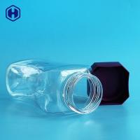 China BPA Free Food Grade PET Plastic Jar 800ml Leak Proof Airtight Clear Container for sale