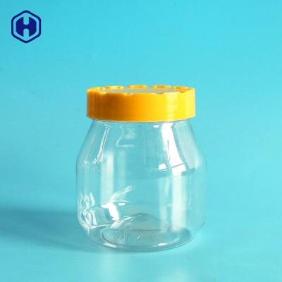 China Light Ball 330ML 11OZ Leak Proof Plastic Jar for Peanut Butter Packaging - Food Grade PET Material 82mm Diameter for sale