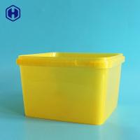 China BPA Free PP Square Cookies IML Tubs 2.8L Water Capacity Custom Logo Print Packaging Box for sale