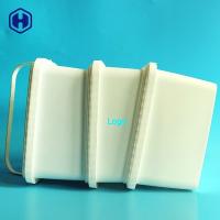 China SGS FDA QS IML Tubs Plastic Hinged Cookie Containers Custom Logo for sale
