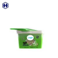 China Anti - Counterfeiting Plastic Cookie Containers IML Decoration 2.8L for sale