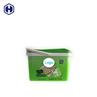 China Anti - Counterfeiting Plastic Cookie Containers IML Decoration 2.8L for sale