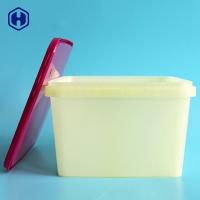 China Recycled PP Square Food Bucket 2.8L IML Container for Cookies Biscuits Below 121°C for sale